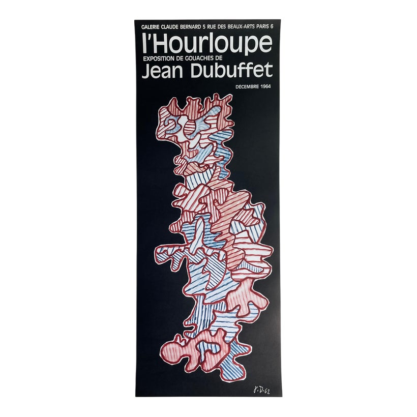 Vintage Original Poster by Jean Dubuffet, 1964 | Chairish
