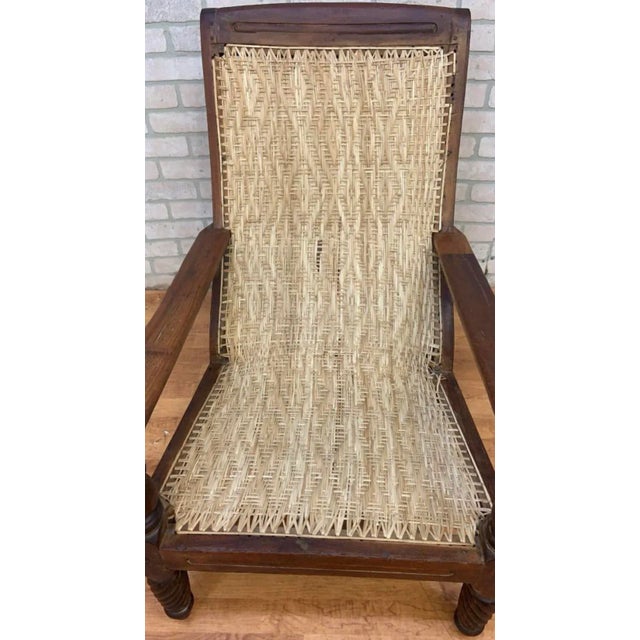 Late 19th Century Antique Woven Back British Colonial Plantation Tea ...