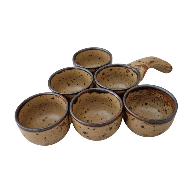 1970s French Pottery Escargot Snail Serving Dishes by Gres Rocaille- a ...