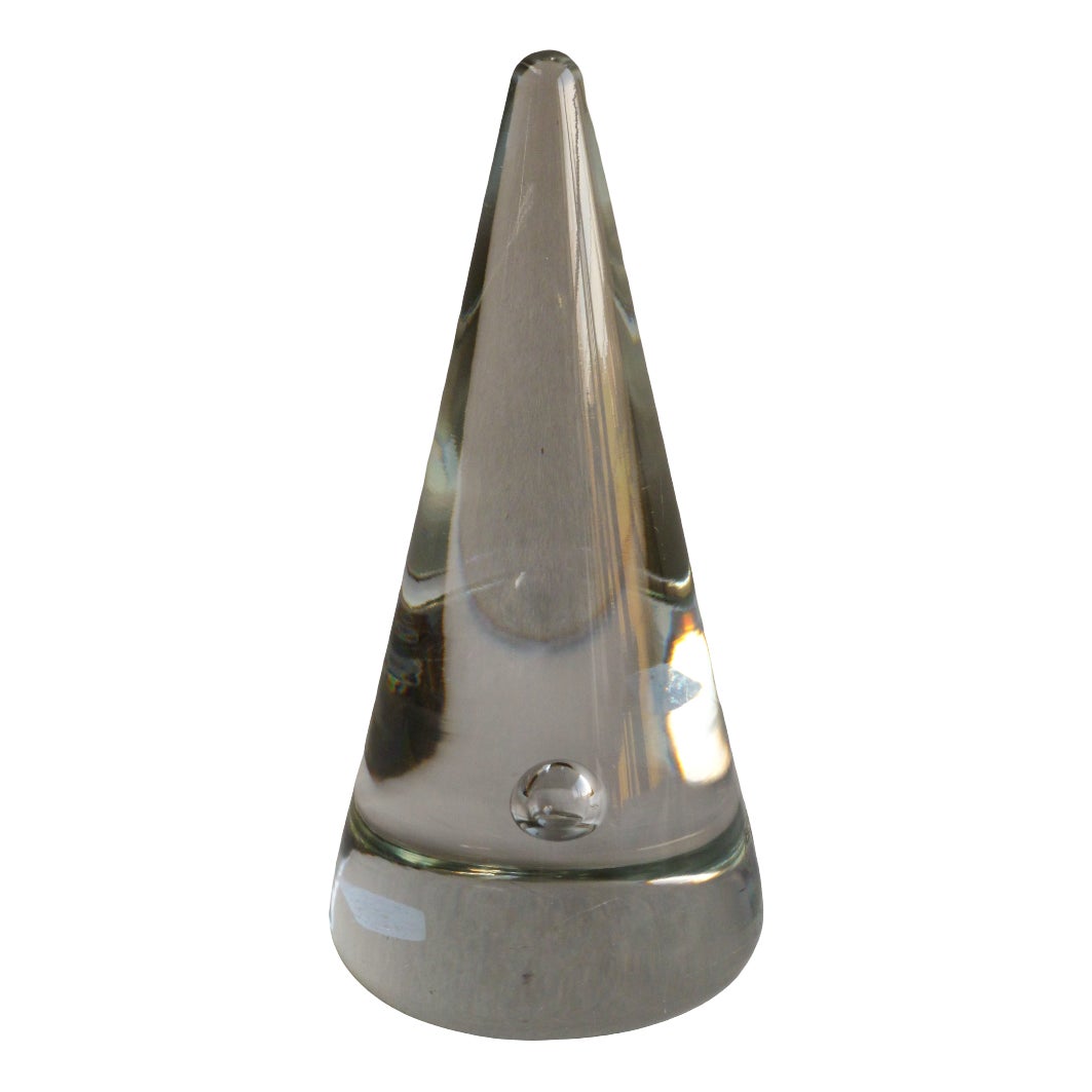 Vintage Cone Paperweight by Alfredo Barbini, 1960s | Chairish