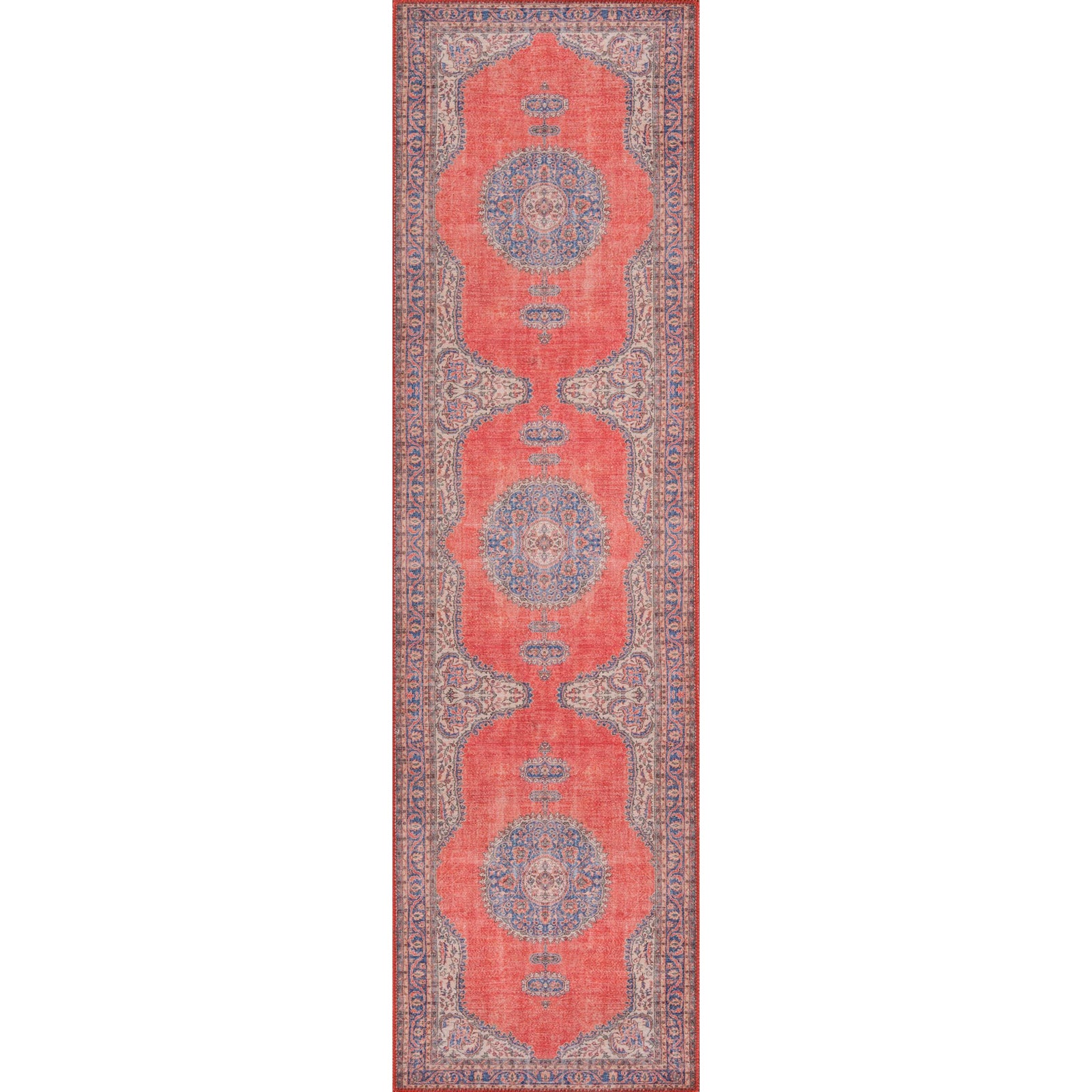 Turkish Momeni Afshar Runner Rug - 2′3″ × 7′6″ | Chairish