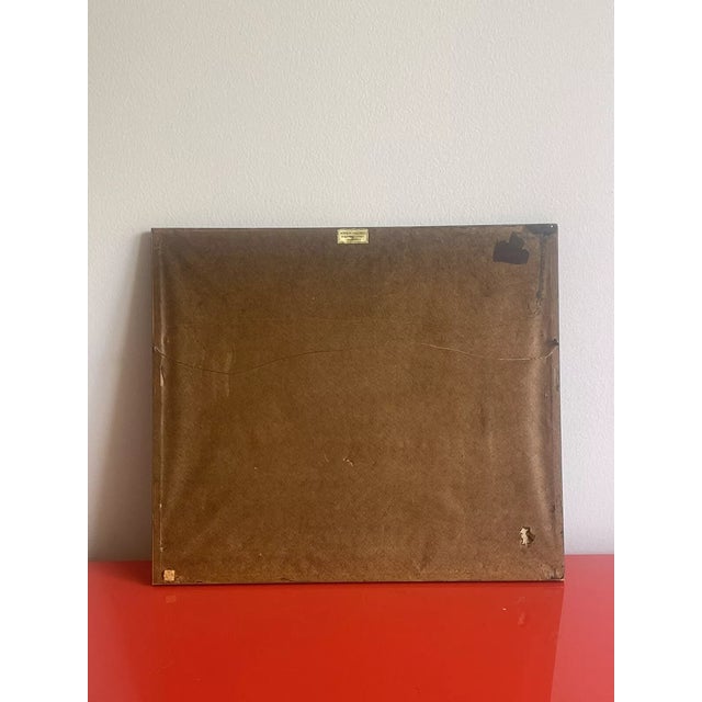 1960s Mid Century Modernist Graphic Art Hand Colored Print Signed Helen ...