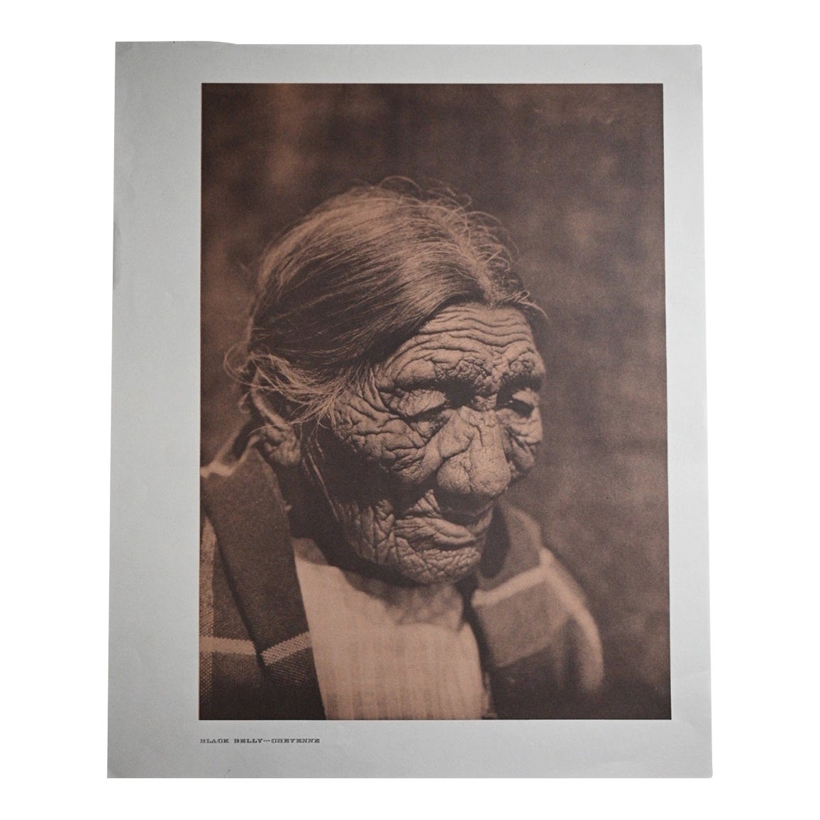 Edward S. Curtis Black Belly – Cheyenne Vintage Native American Print ...