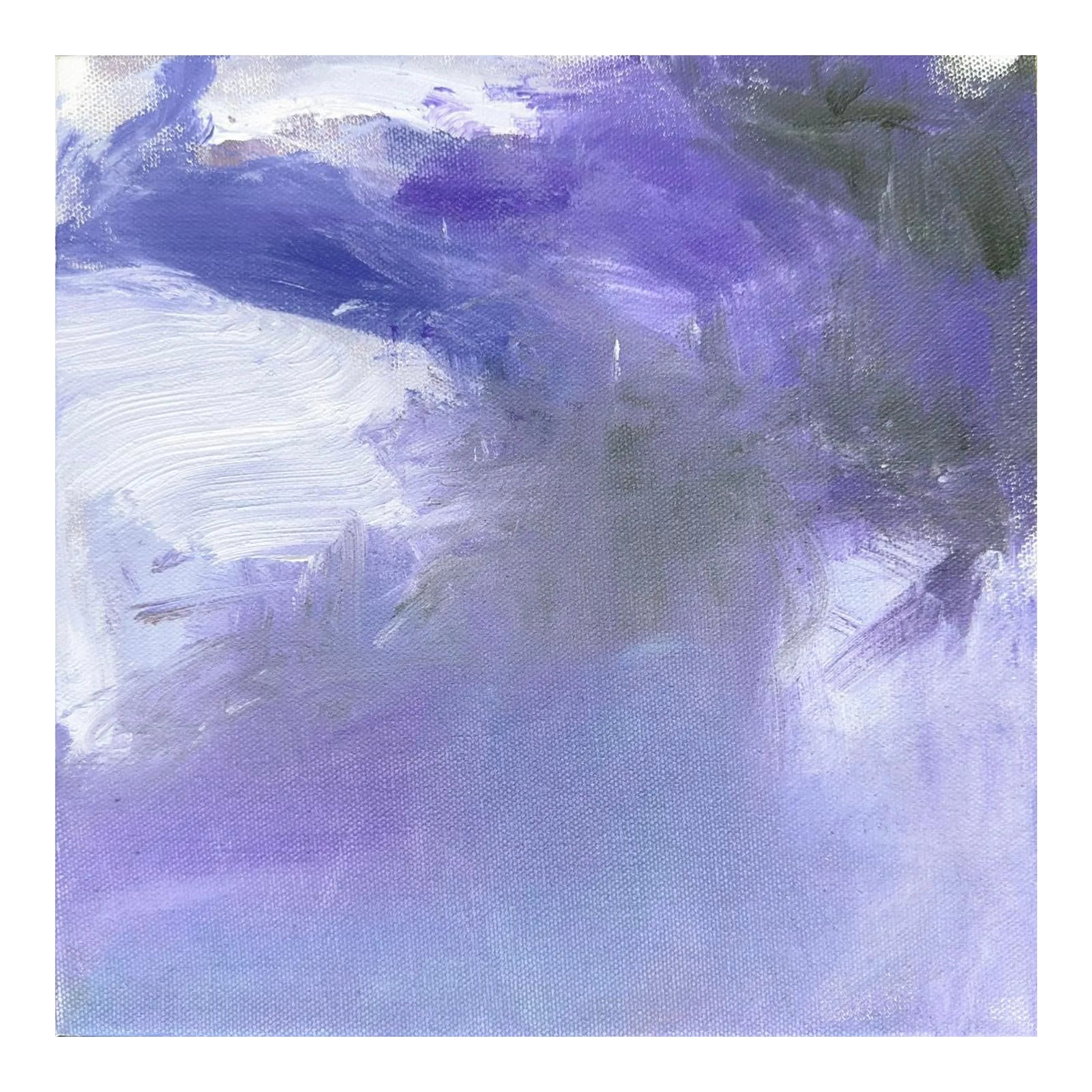 "Alpine Snow" by Trixie Pitts Small Abstract Expressionist Oil Painting ...