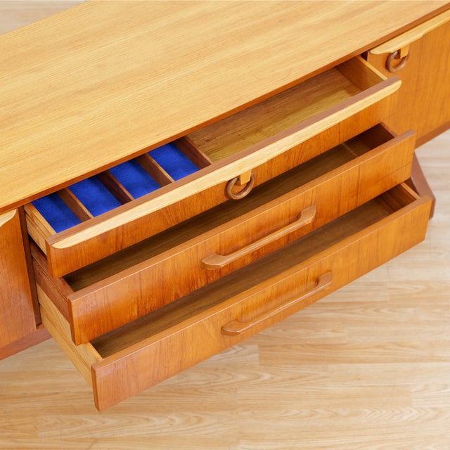 1960s Mid Century Teak Credenza by Beautility, Attributed | Chairish