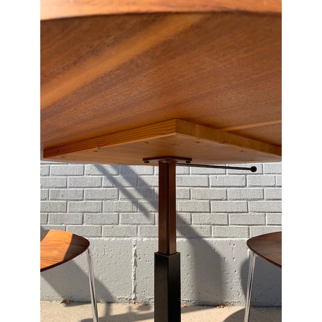 Mid 20th Century Rosewood City Chairs and Adjustable Table by Oyvind Iversen for Westnofa - Set ...