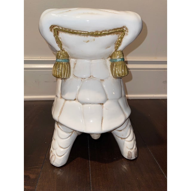 1970s Italian Pottery Turtle Garden Stool | Chairish