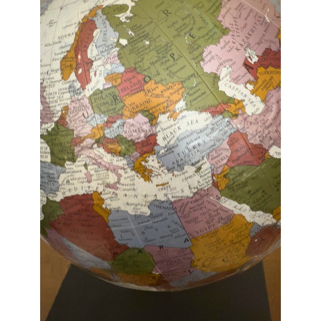 Vintage Replogle Traveler Globe in Blue, Circa 1990s | Chairish