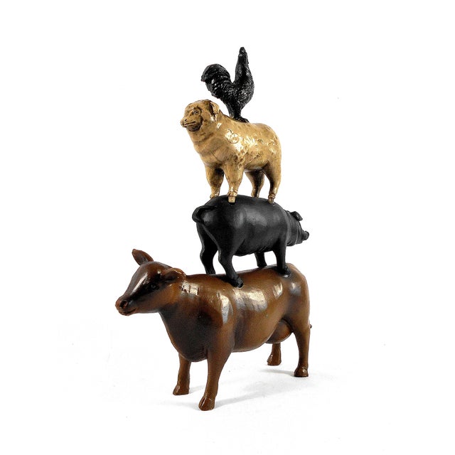 Farm Animal Stack Statue | Chairish