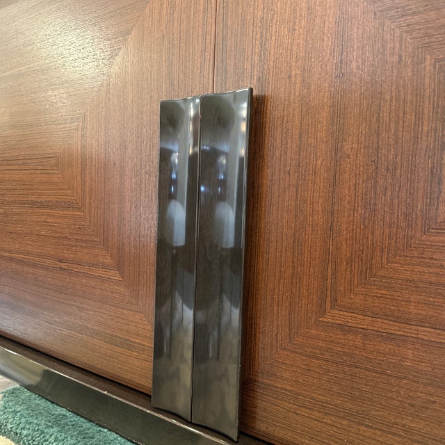 Troscan Design Custom Rex Preto+Walnut Buffet | Chairish