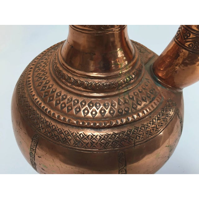 Middle Eastern Turkish Ewer and Copper Basin | Chairish