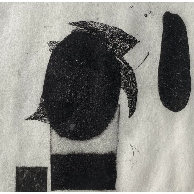 1980s Modern Abstract Etching | Chairish