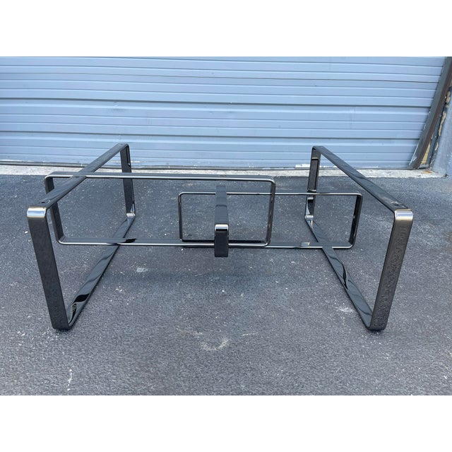 Fendi Casa Black Chrome and Glass Coffee Table | Chairish