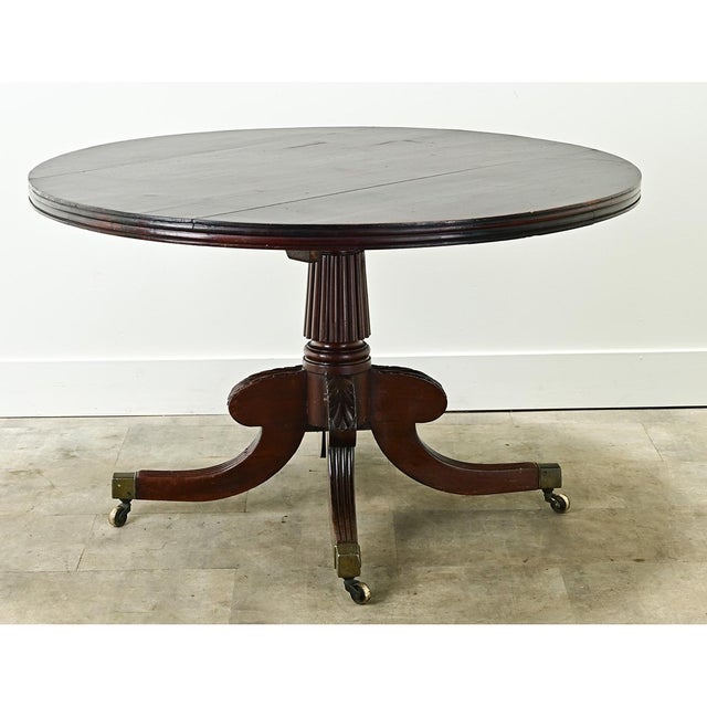 Dutch Round Pedestal Base Dining Table | Chairish