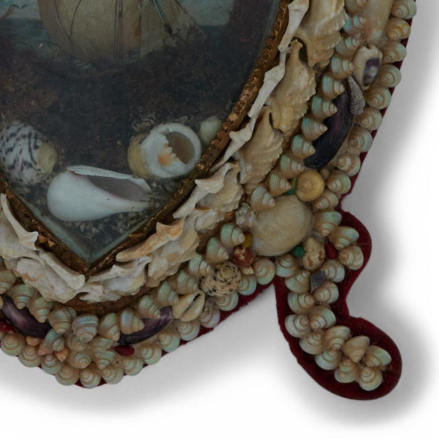 Antique British Colonial Sailors Valentine in Heart Form | Chairish