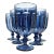 Deep Sapphire Blue Goblets- Set of Six | Chairish