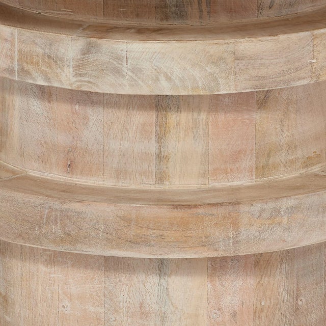 Revolve Side Table, White | Chairish