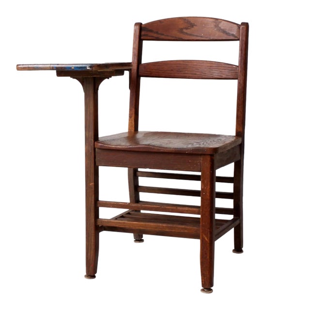 Antique American School Desk Chair Chairish