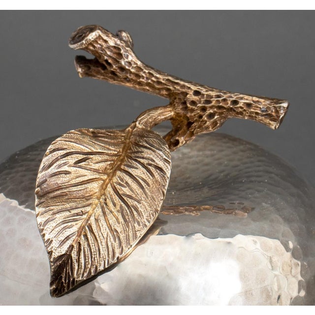 Sterling and Parcel Gilt Silver Apple Form Box | Chairish