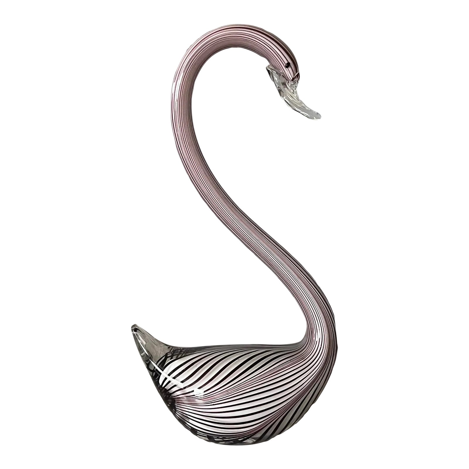 1960s Murano Art Glass Swan- Attributed to Cenedese | Chairish