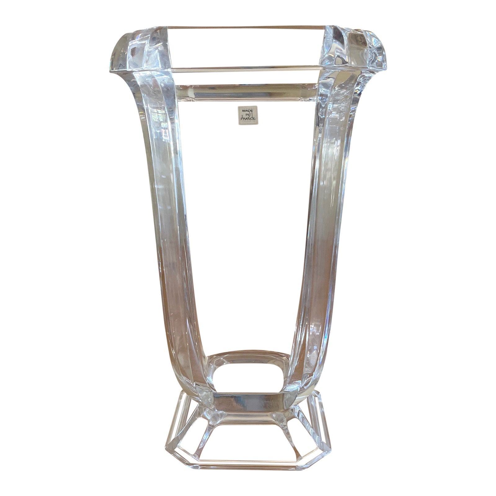 French Art Glass Jg Durand Sparkling Fine Crystal Neo Classic Vase Jg ...