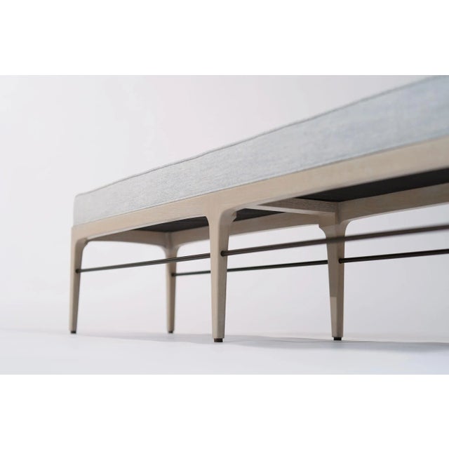 Linear Bench in White Oak and Bronze Series 72 by Stamford Modern ...