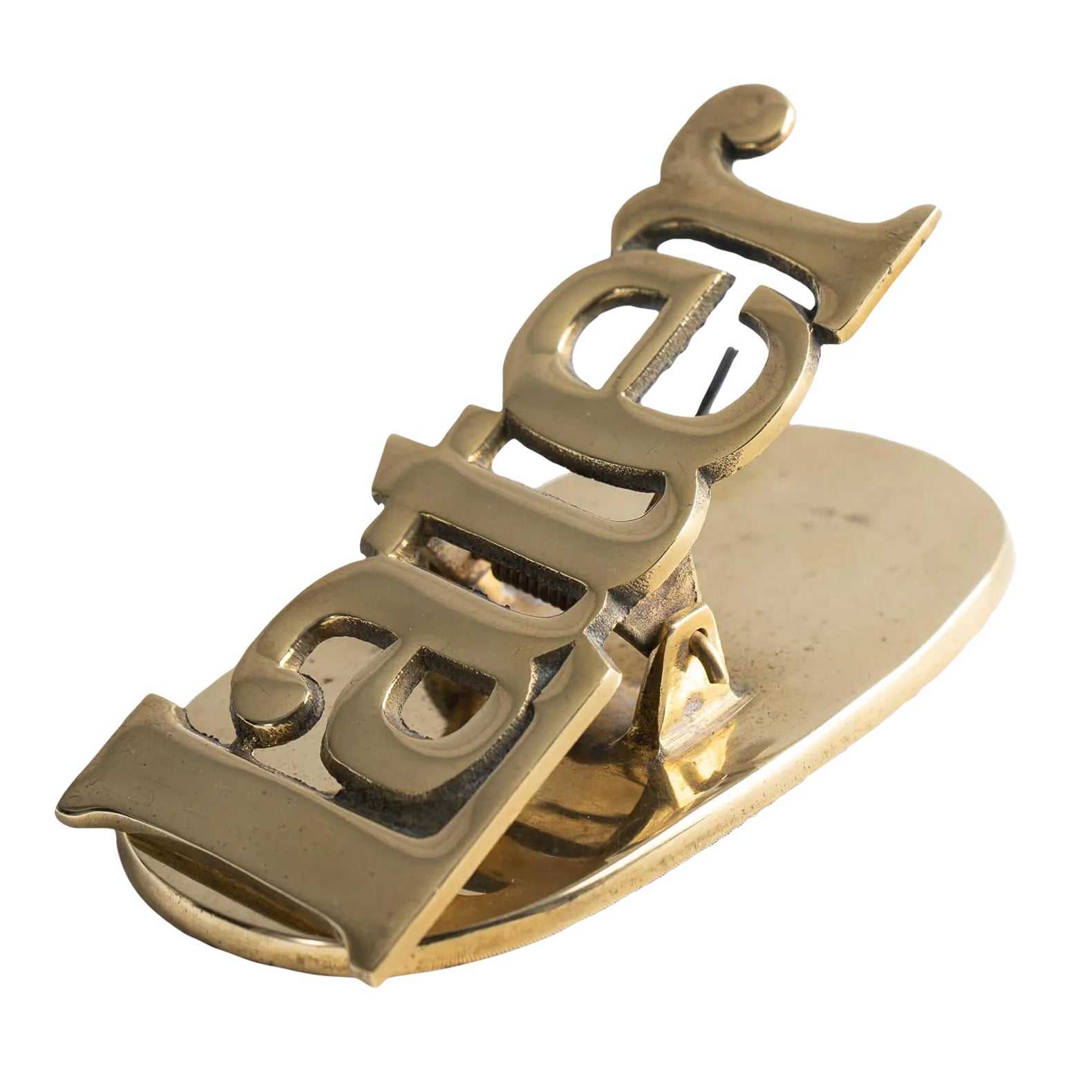 Vintage Brass Later Clip | Chairish