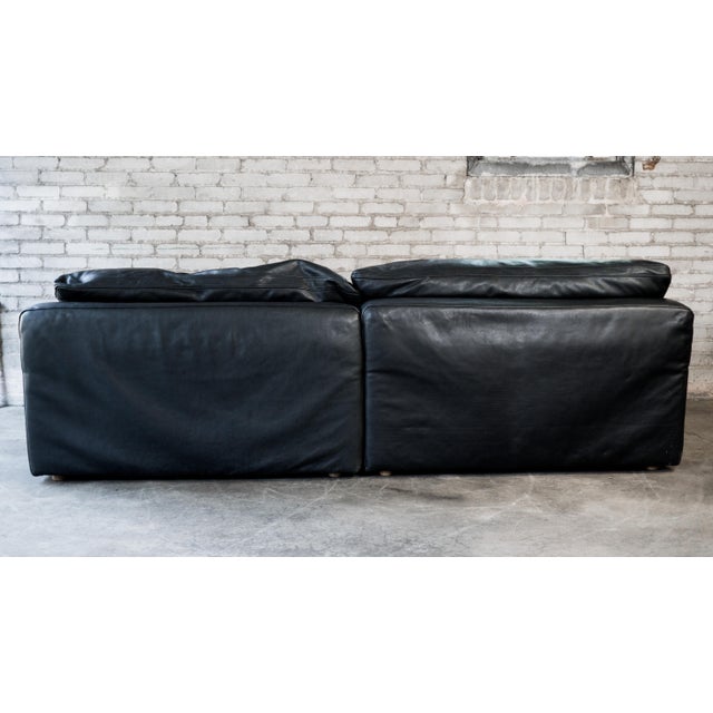 Restoration Hardware Cloud Modular Leather Luxe Armless Chairs - a Pair ...