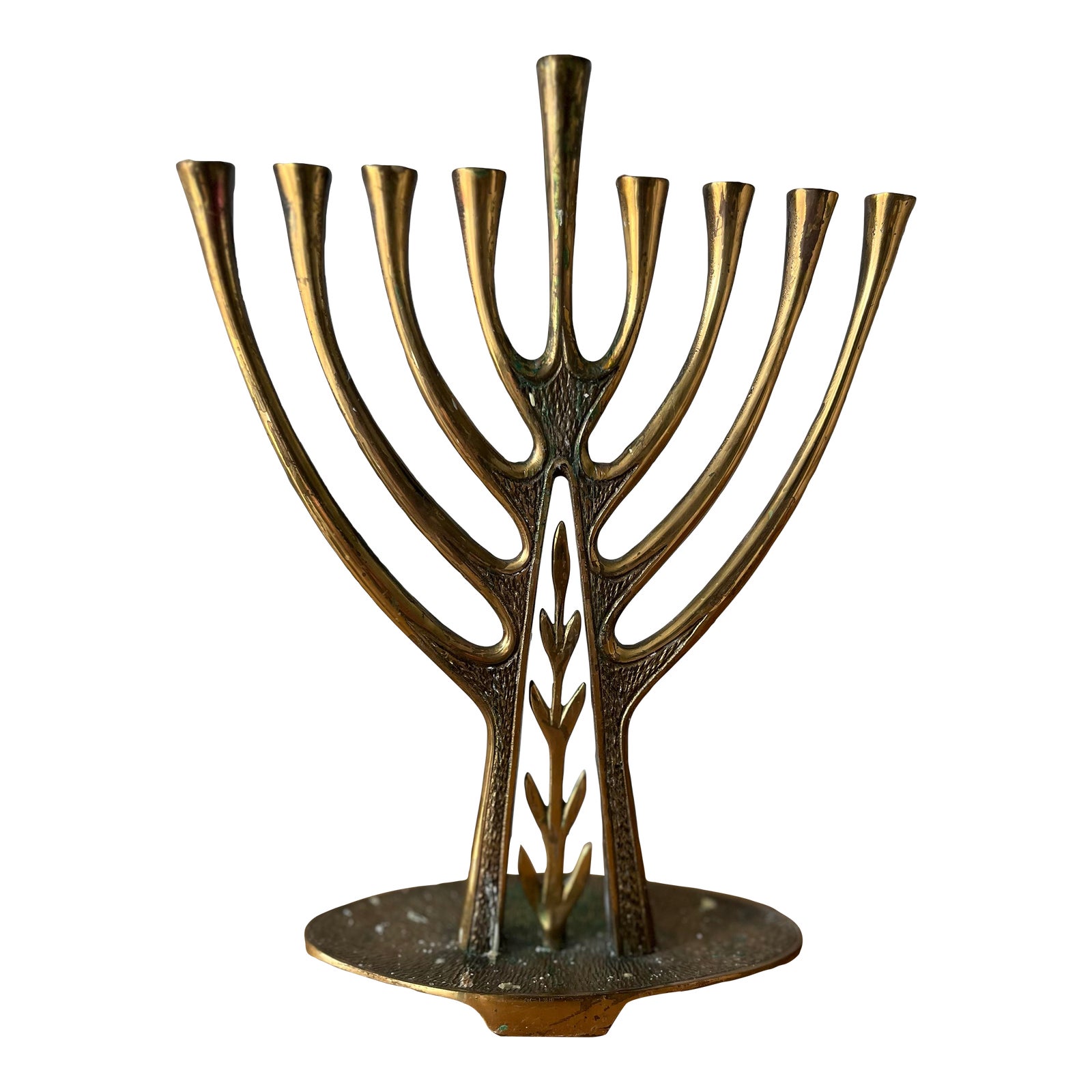 1970s Brass Menorah From Israel | Chairish