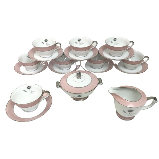 Midcentury Pink Porcelain Tea/Coffee Set | Chairish