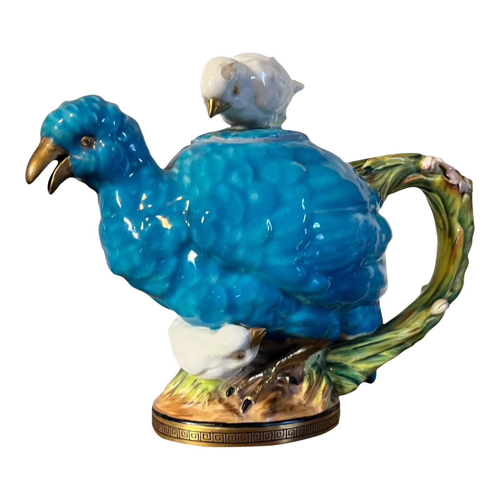 Antique 19th Century Moore Bros. English Porcelain Bird Teapot With ...