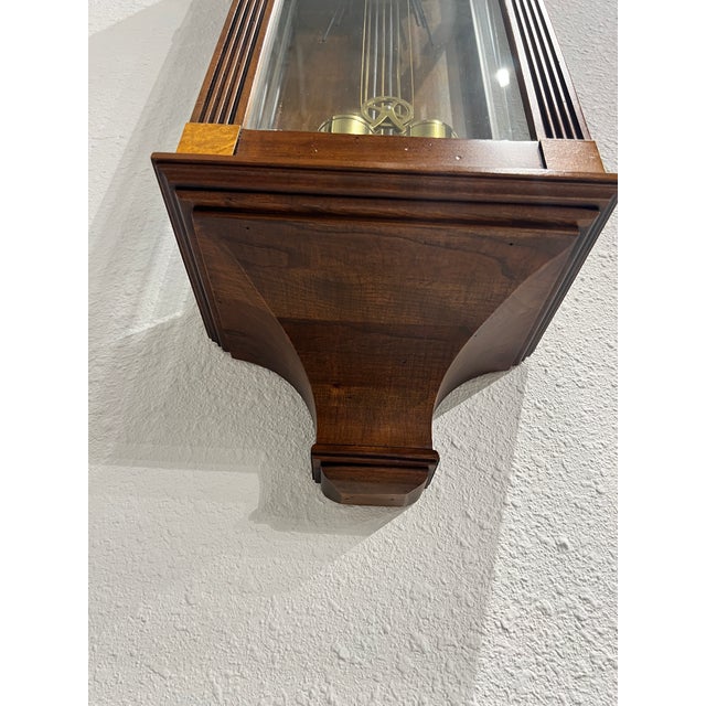 1990s Ethan Allen Grandfather Wall Clock | Chairish