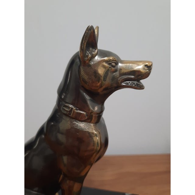 1930s Art Deco Figural Bookends Doberman Dogs by Jamar - a Pair | Chairish