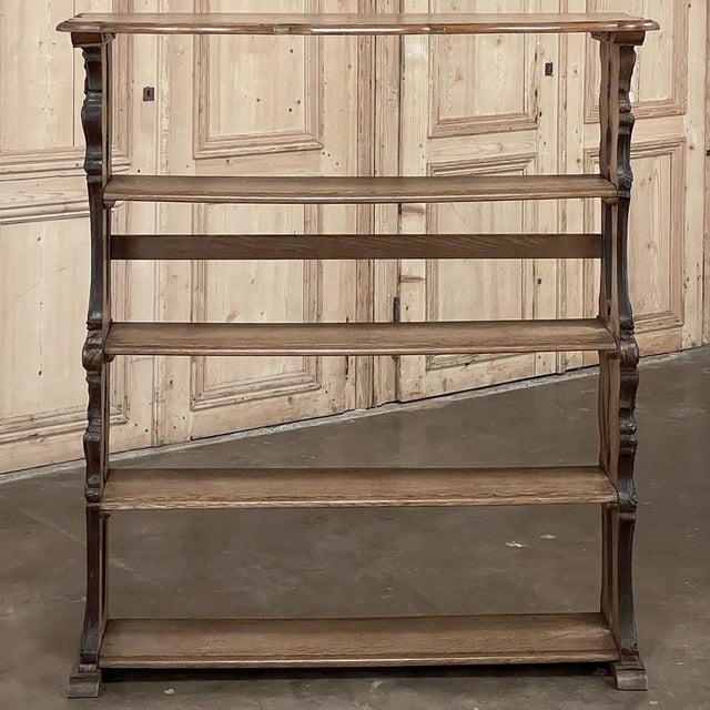 Antique French Renaissance Open Bookcase | Chairish