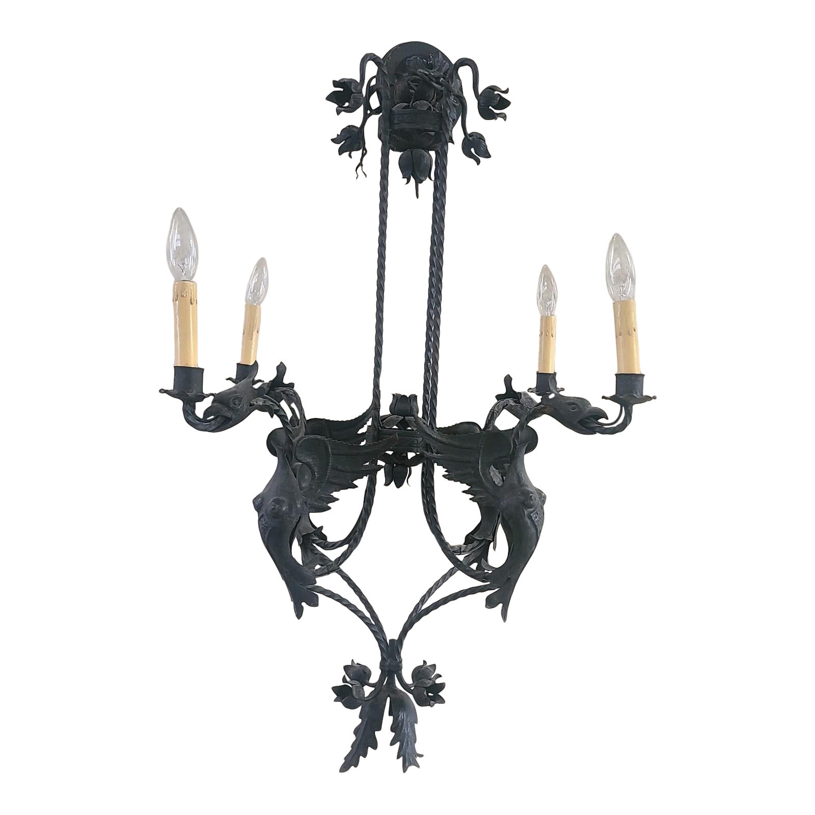 19th Century Spanish Colonial Chandelier | Chairish