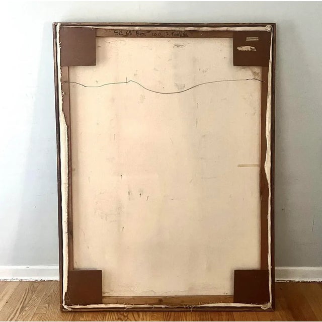 Mid Century Abstract Expressionist Oil on Canvas Painting by George ...