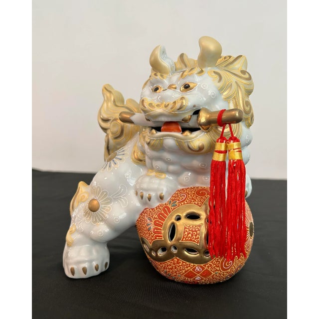 Vintage Gump’s Hand Painted Porcelain Foo Dogs - a Pair | Chairish