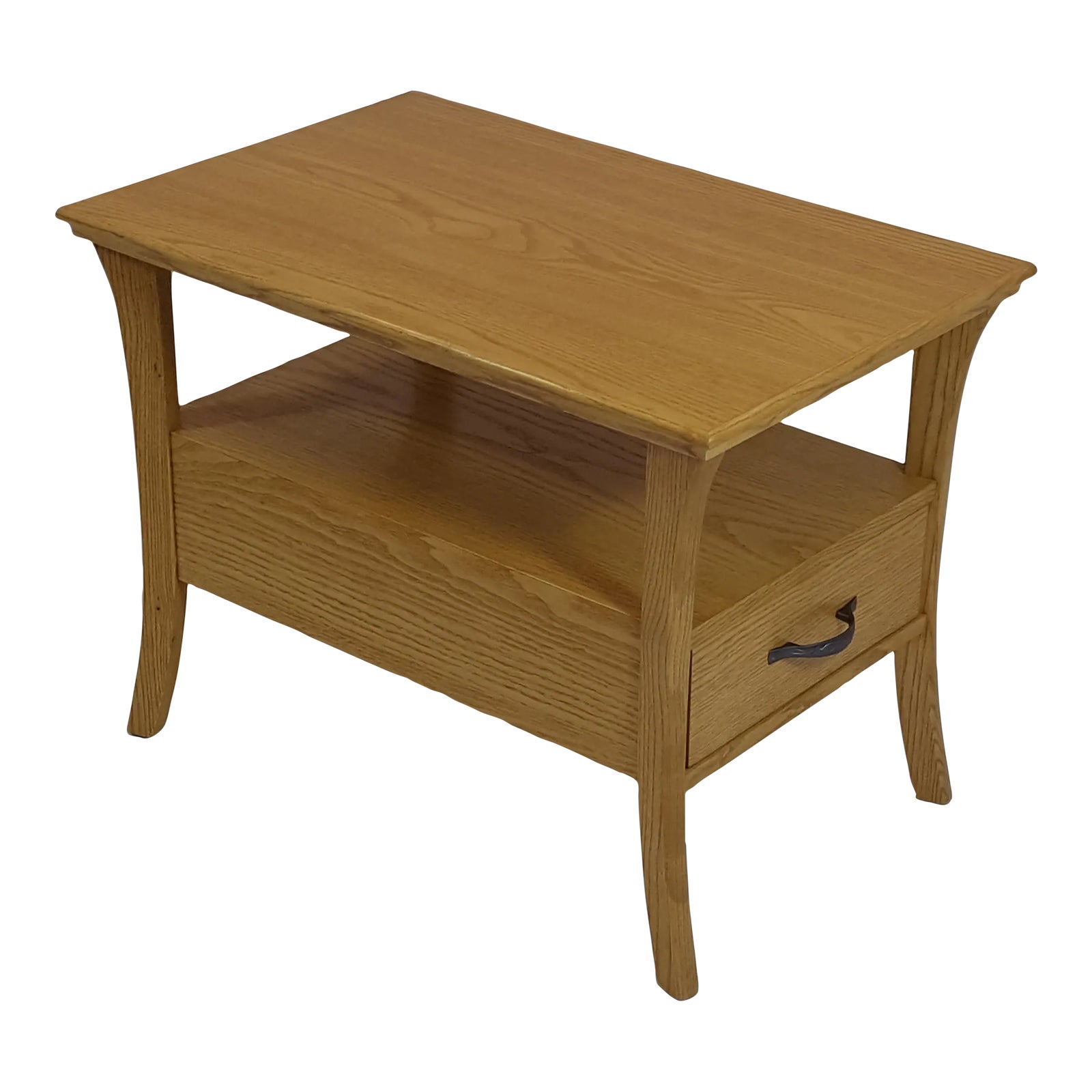 Transitional Blonde Ash End Table | Chairish