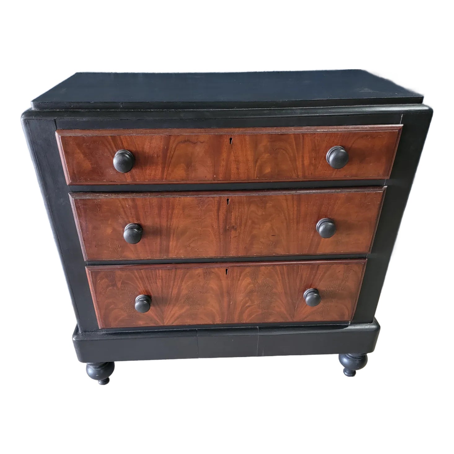 Antique Three Drawer Chest of Drawers From England | Chairish