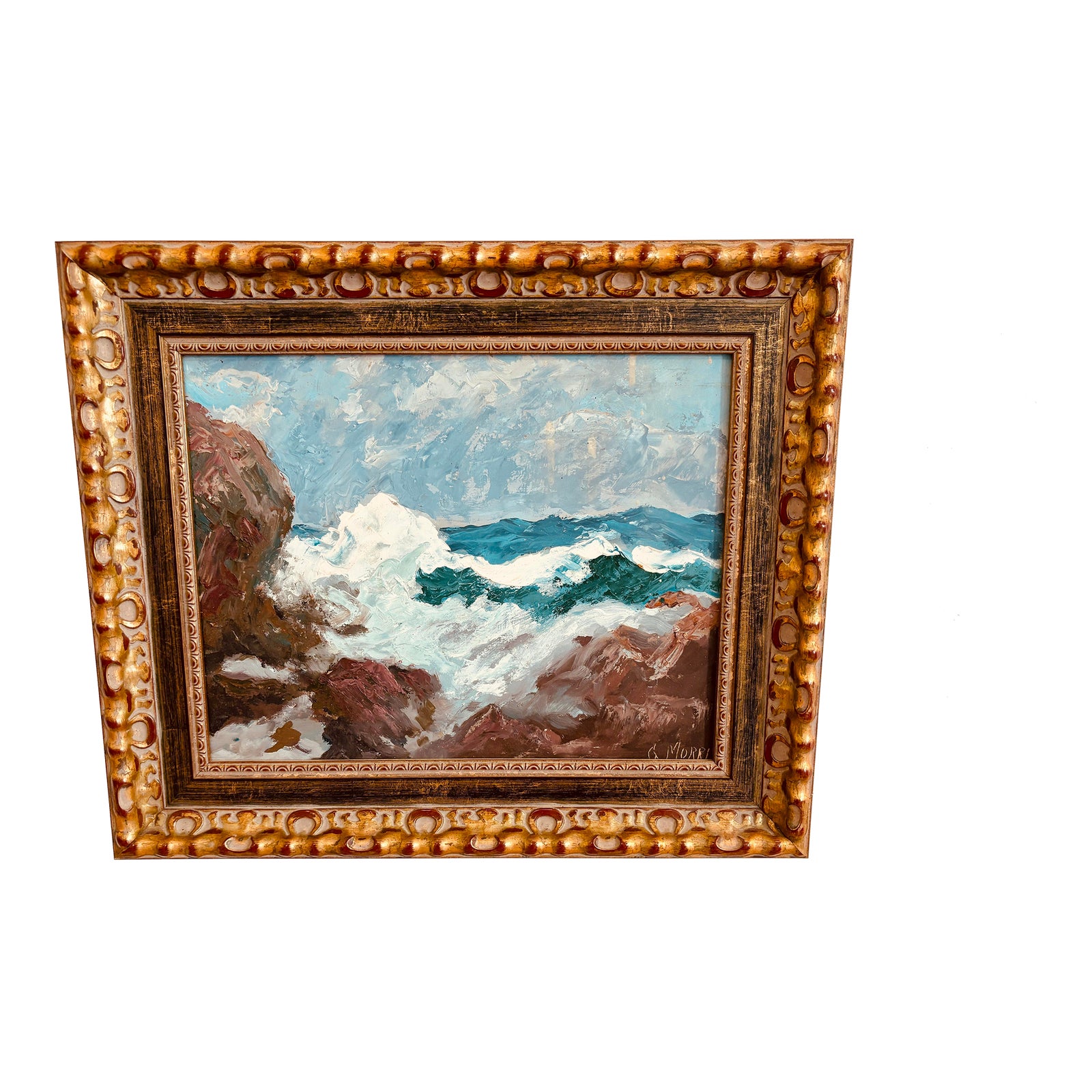 Early 20th Century American Seascape Oil by George Spencer Morris ...