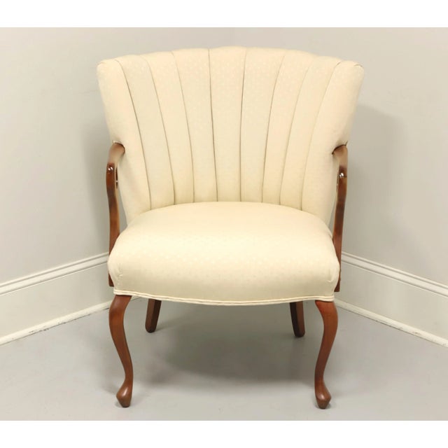 Mid 20th Century French Provincial Style Channel Back Accent Chair ...