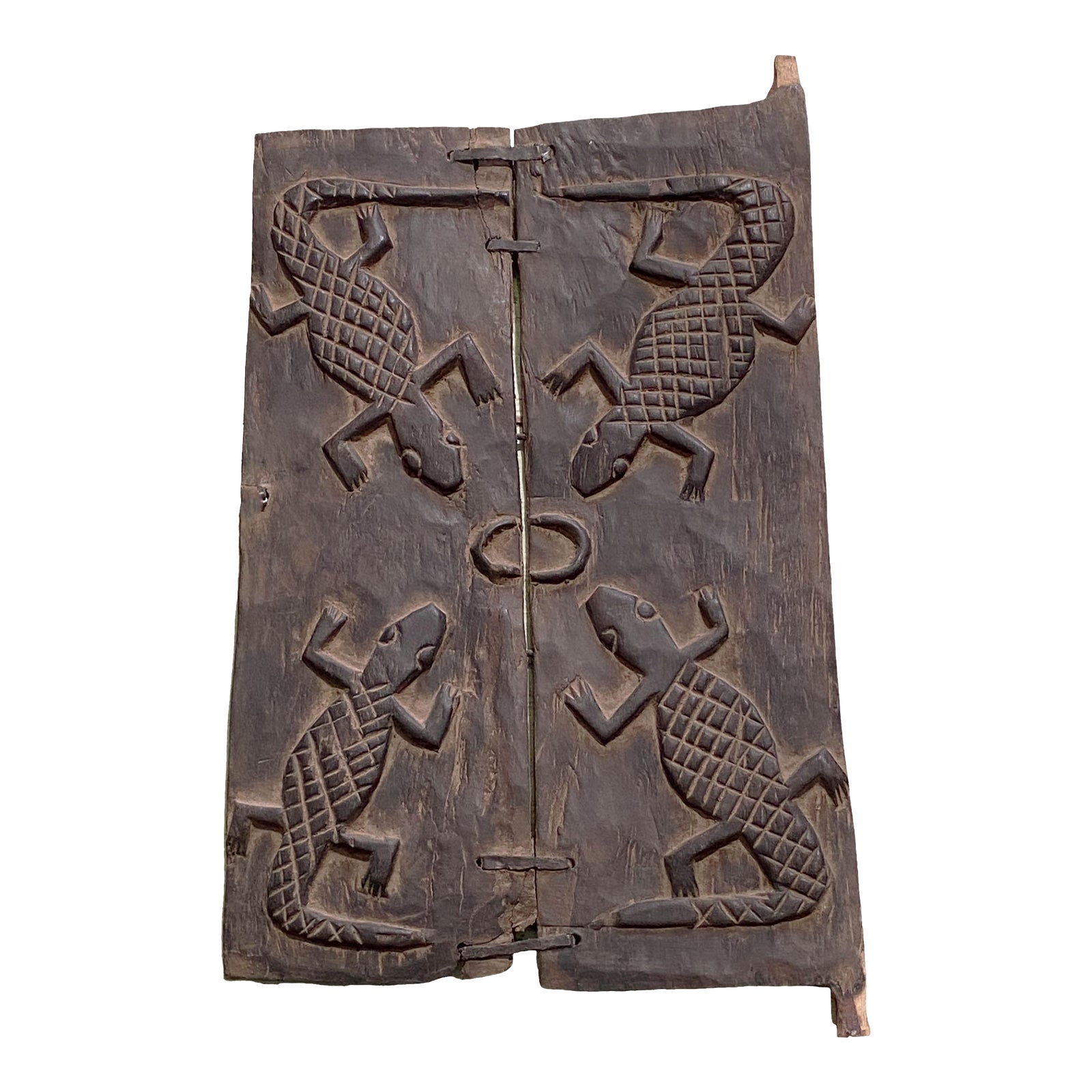 African Old Dogon Granary Door 24.25" H | Chairish