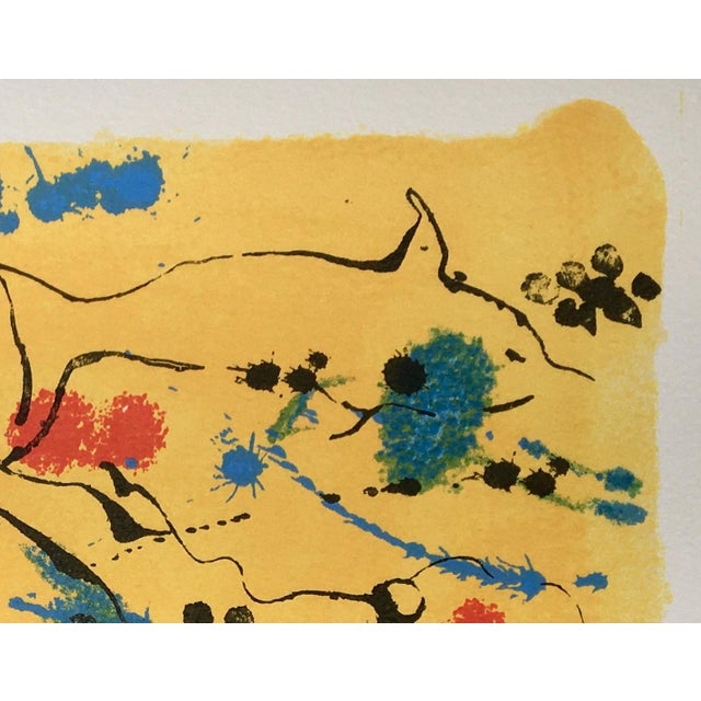 1990s “Yellow Fishes” Screen Print by Dutch Artist Nic Jonk - | Chairish