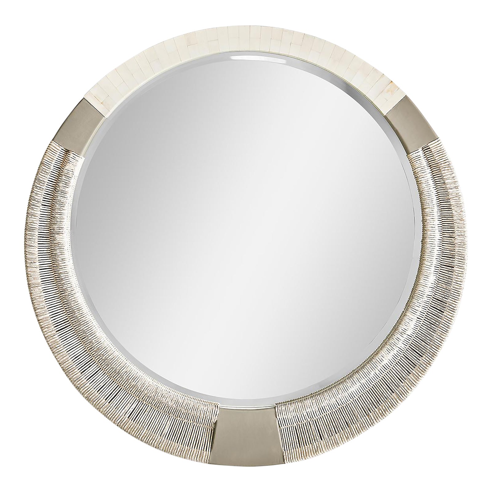 Danish Cord Organic Modern Mirror | Chairish