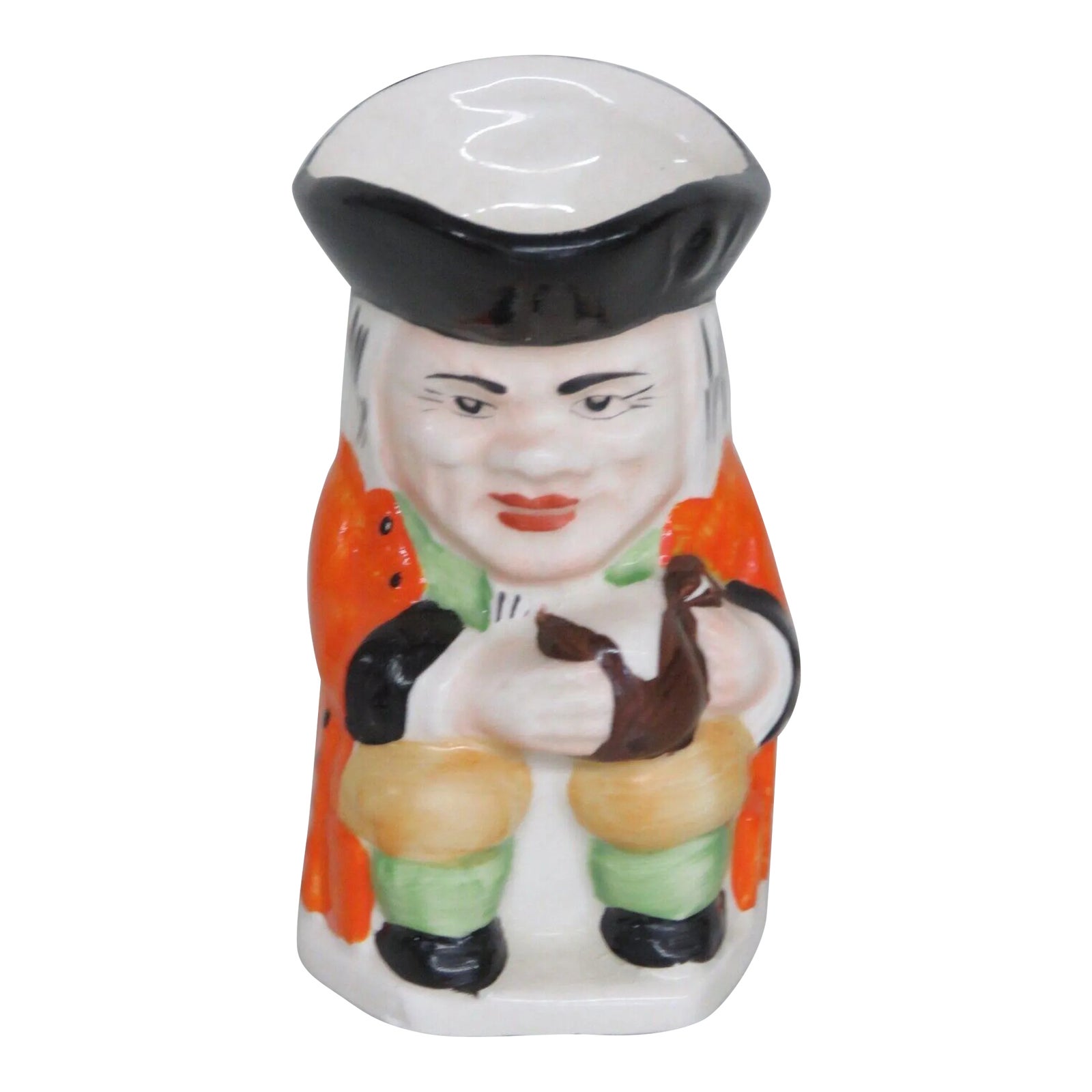 Toby Mug Style Man Sitting Pitcher | Chairish