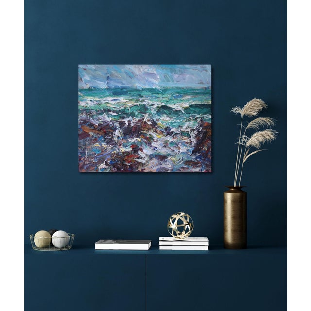 "Breakers on Shandwick Beach by Jonathan Shearer" Landscape Oil ...
