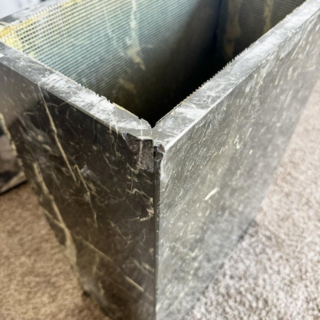 Italian Black Marble Console Table | Chairish