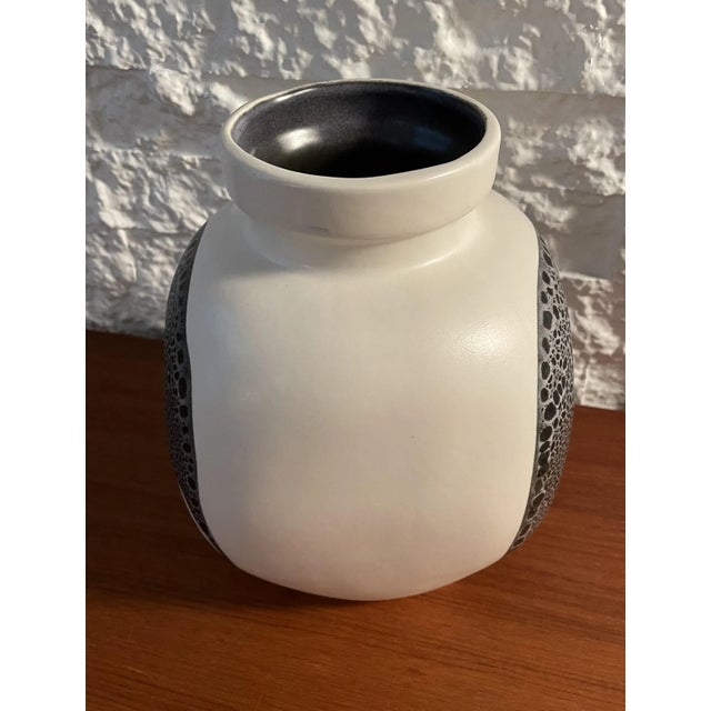 Vintage Large Mid-Century Modern Israeli Hand-Painted Ceramic Vase Made ...