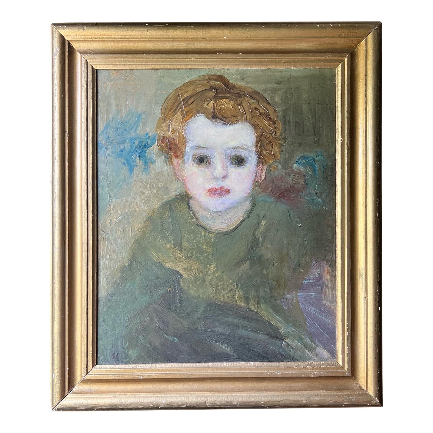 Early 20th Century Post-Impressionist Portrait Painting Attributed to ...