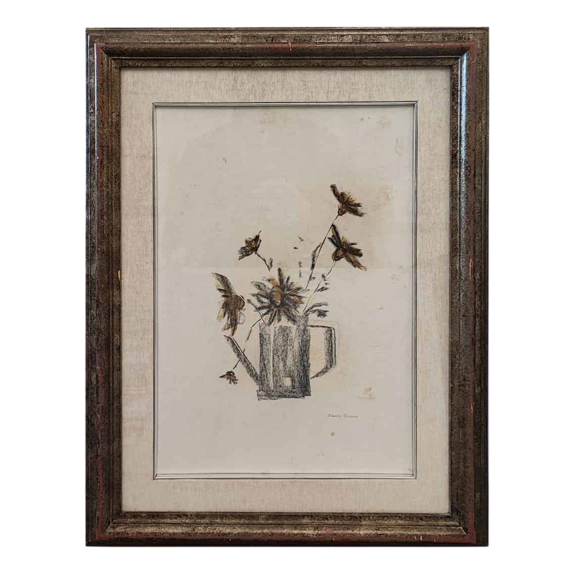 Xavier Bueno, Still Life, 1965, Mixed Media on Cardboard, Framed | Chairish